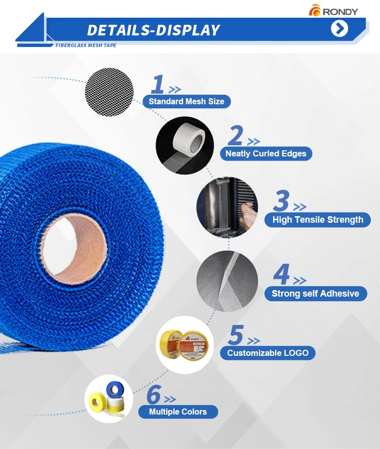 Self Adhesive Fiberglass Mesh Tape