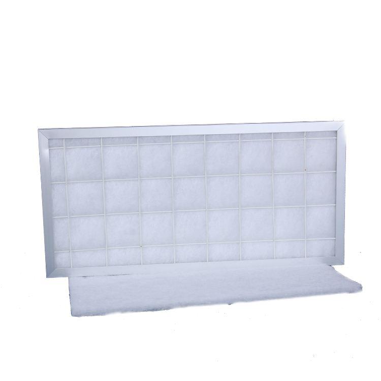 panel style metal frame filter
