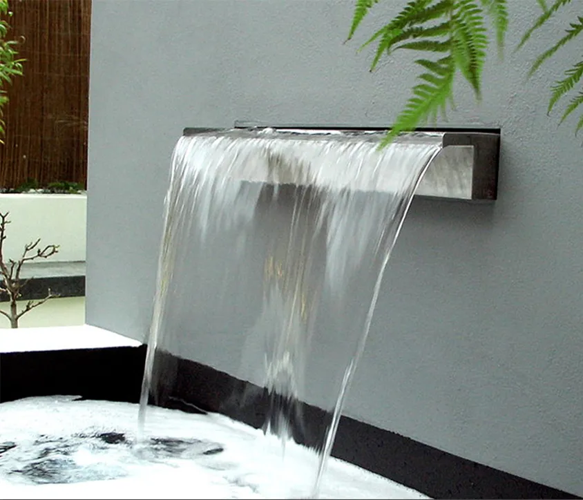 waterfall spillway,stainless steel waterfall spillway,pool fountain