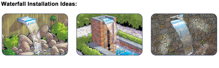 modern pool waterfall,modern pool water features,modern waterfall pool