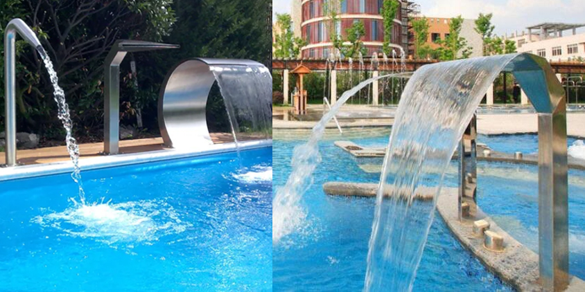 garden fountain,swimming pool water fountains,cobra water curtain