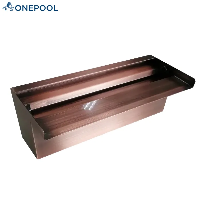 copper waterfall,copper water feature,copper waterfall spillway