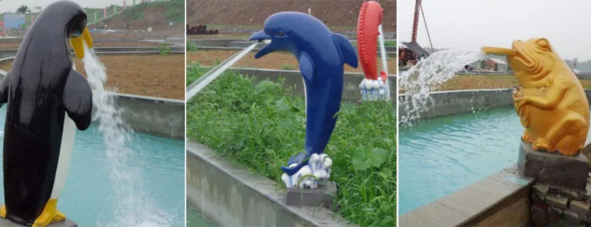 dolphin fountain,dolphin water fountain,dolphin fountain for pool