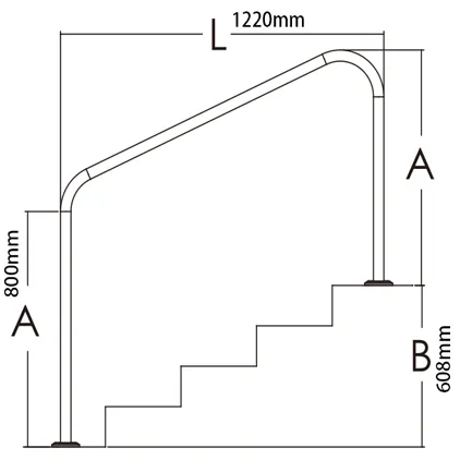 pool grab bars,swimming pool grab bars,pool safety grab bars