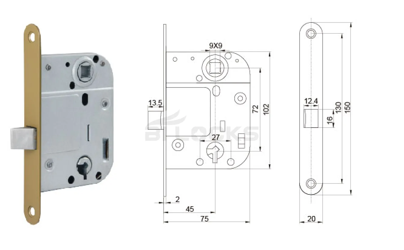 Mortise Door Lock, lock body 2020