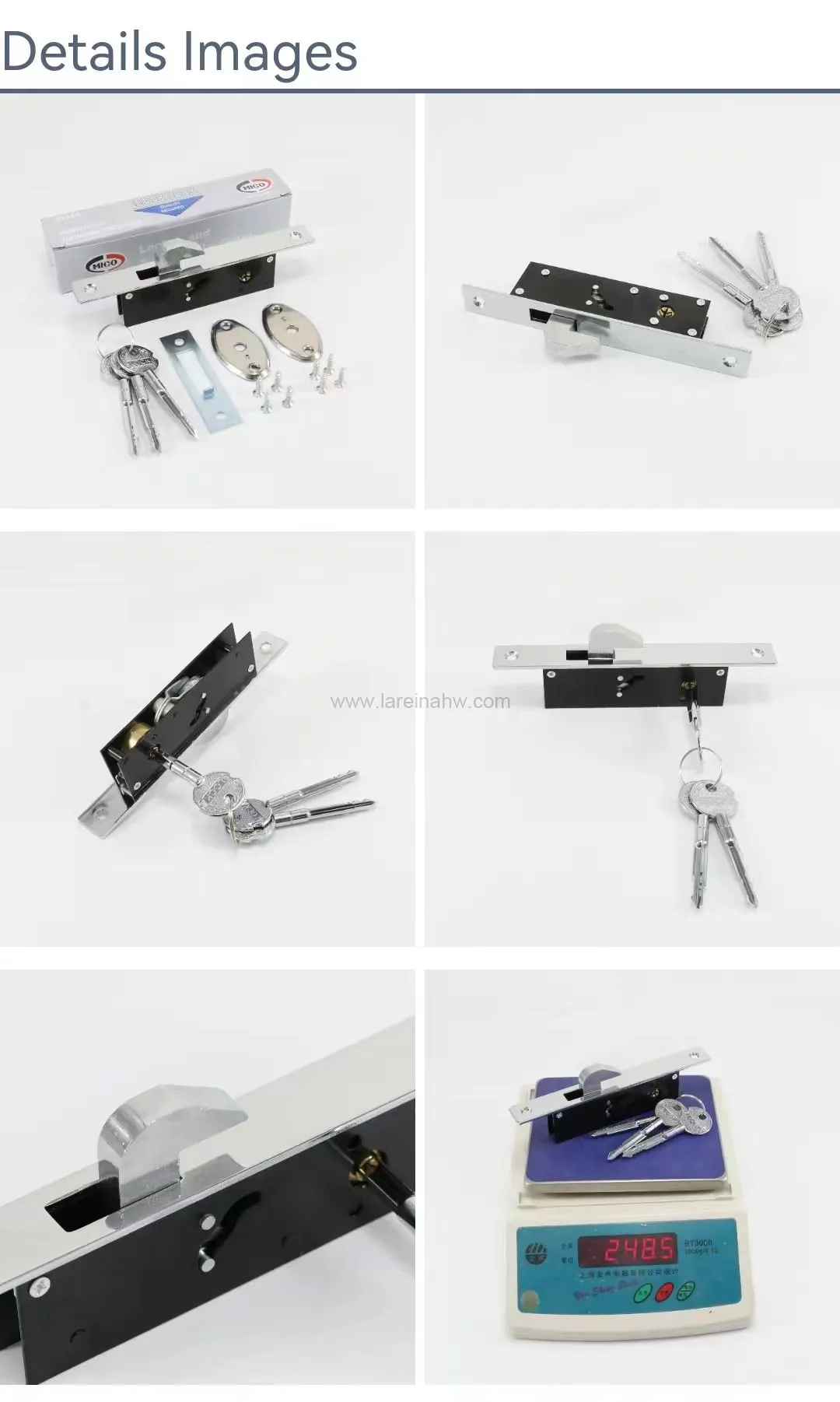 sliding mico door lock