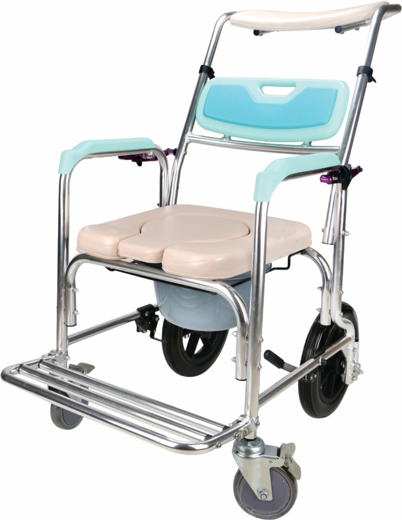 Reclining aluminum commode chair C2223