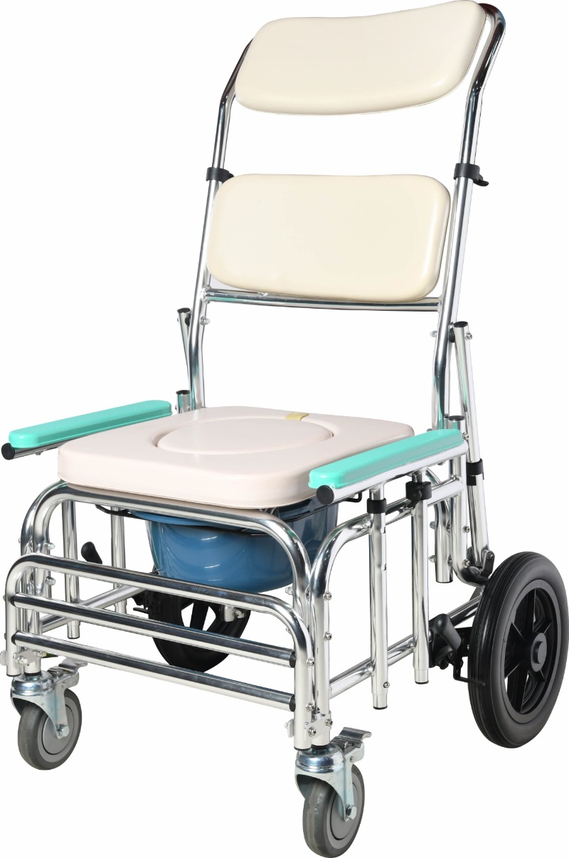 Reclining aluminum commode chair C2224
