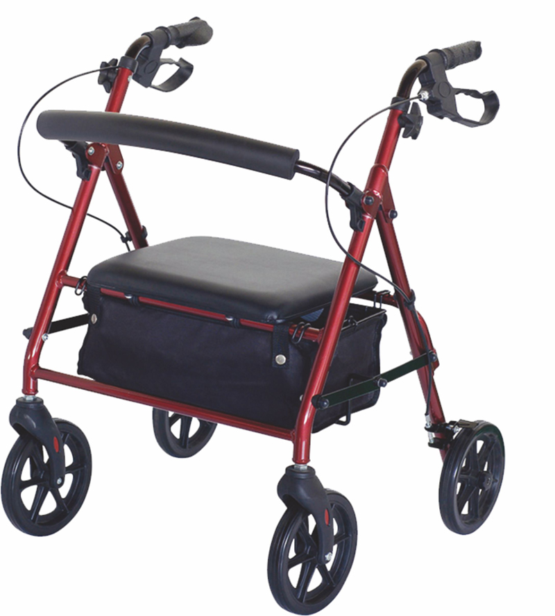 Four wheeled rollator C1305