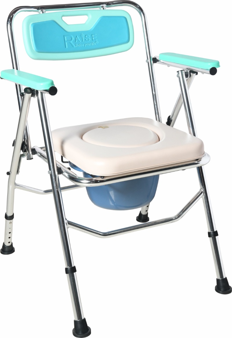 Aluminum folding commode chair C2202E