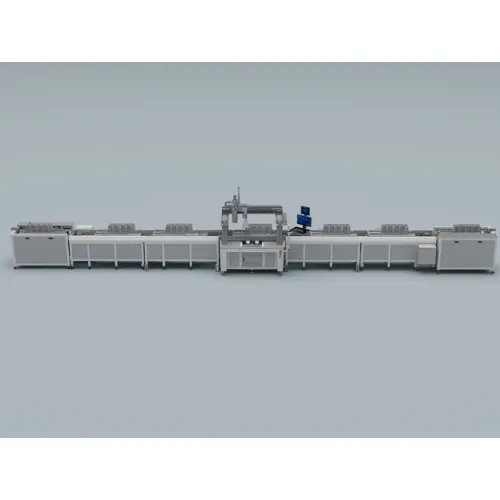 Semi-automatic lithium battery module pack line