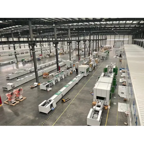 Semi-automatic lithium battery module pack line