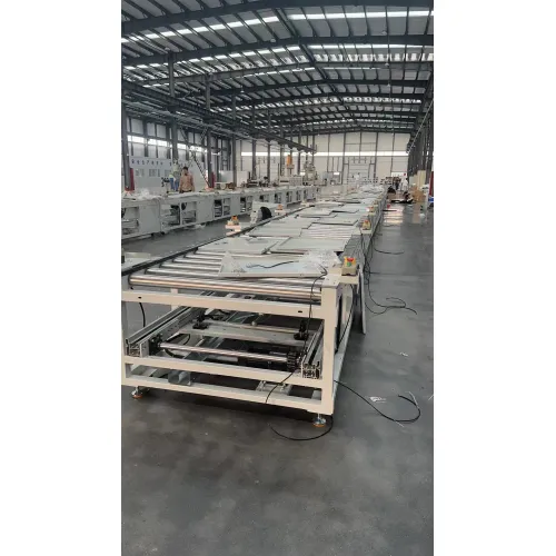 Semi-automatic lithium battery module pack line