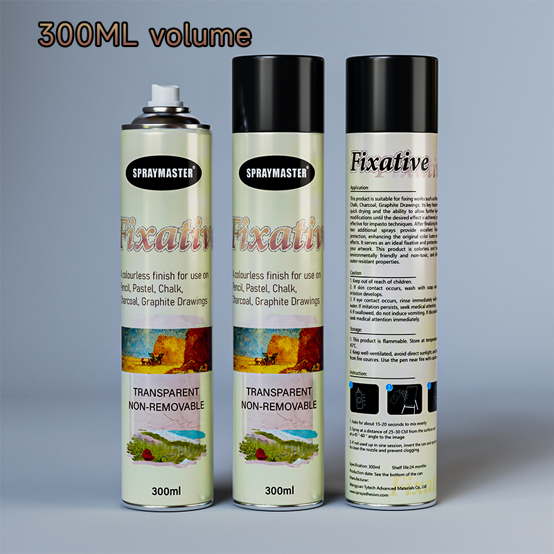 SPRAYMASTER 300ml Transparent Fixative Spray - Quick-Drying for Pencil ...