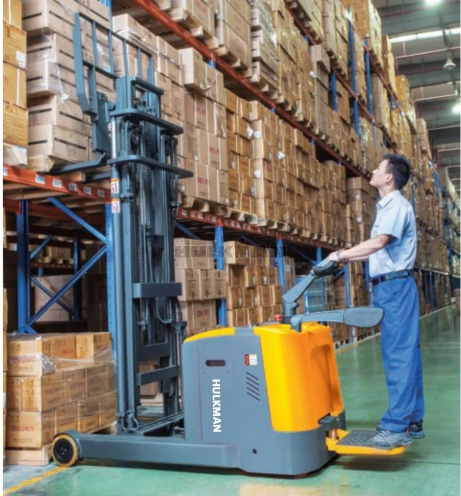 1.2Ton 1.5Ton 2Ton Electric Reach Stacker for sale 1.2Ton 1.5Ton 2Ton Electric Reach Stacker for sale