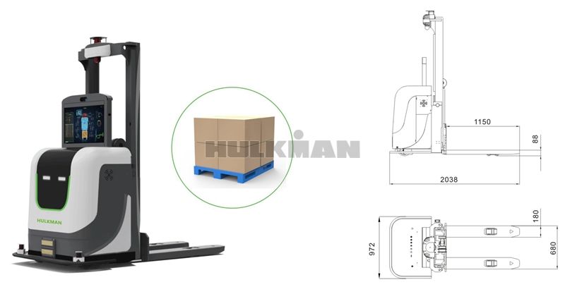 2.0Ton AGV Electric Stacker