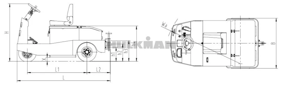 3 Ton Electric Tow Tractor for sale