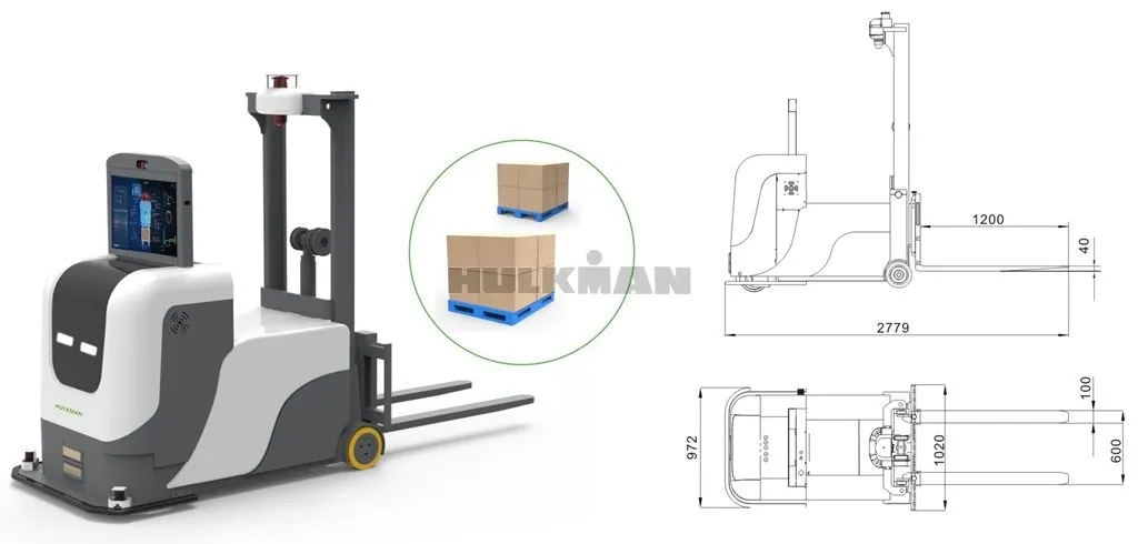 1.5Ton AGV Counterbalanced Electric Stacker for sale