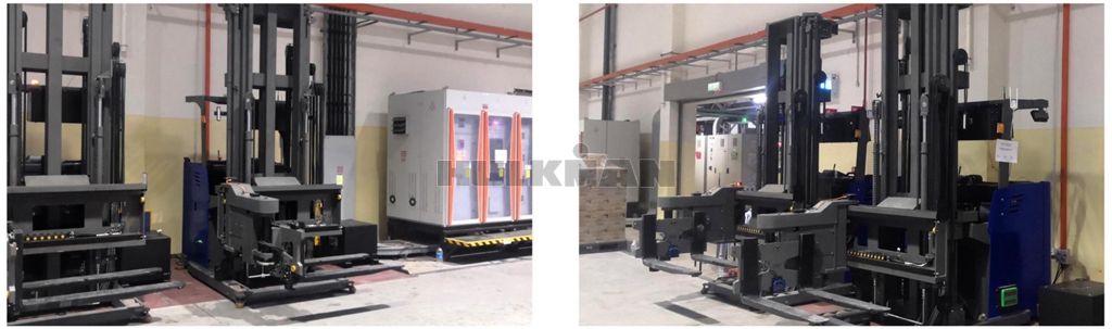 1.0Ton 1.5Ton AGV Tri-Lateral Electric Forklift