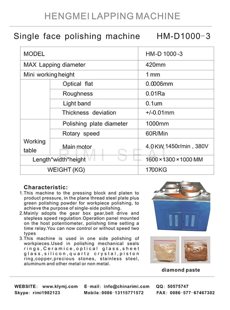 S800 AUTOMATIC DOUBLE FACES LAPPING MACHINE