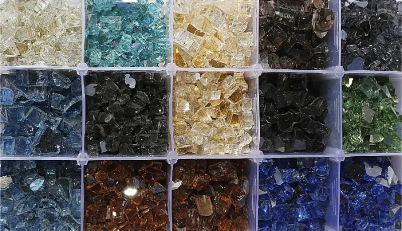 The Existing Styles of Fire Glass on the Market