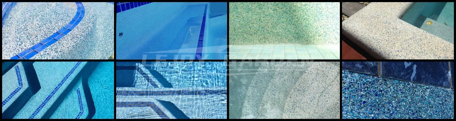 Pool Interior Finishes, Glass Pebble Finish Pool China Supplier