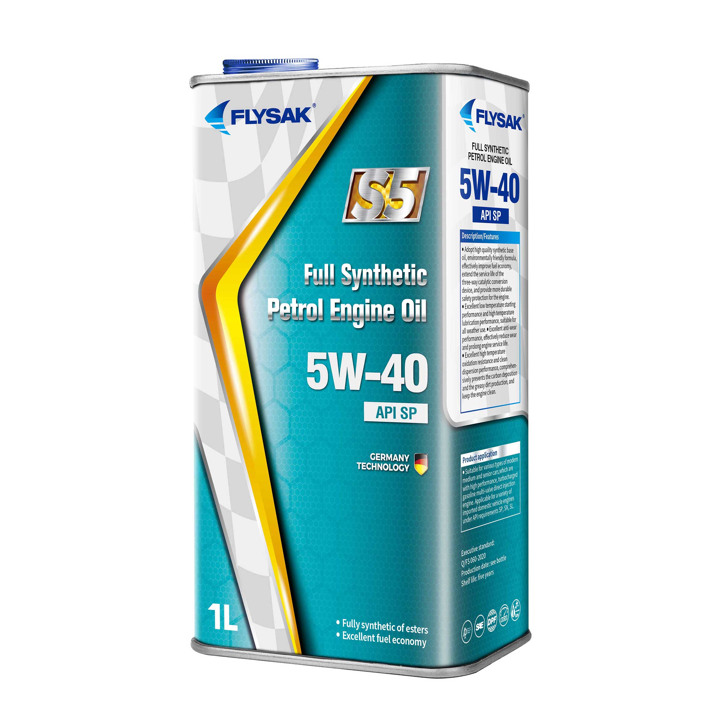 S5 Full Synthetic Engine Oil API SP SAE 5W-40