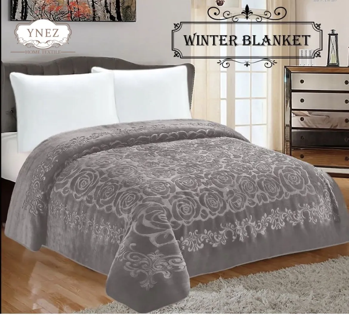 High quality RASCHEL embossed blanket