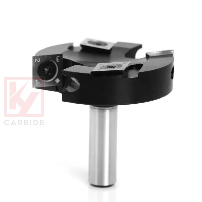 4 Flutes Carbide Inserts Slab Flattening Router Bit