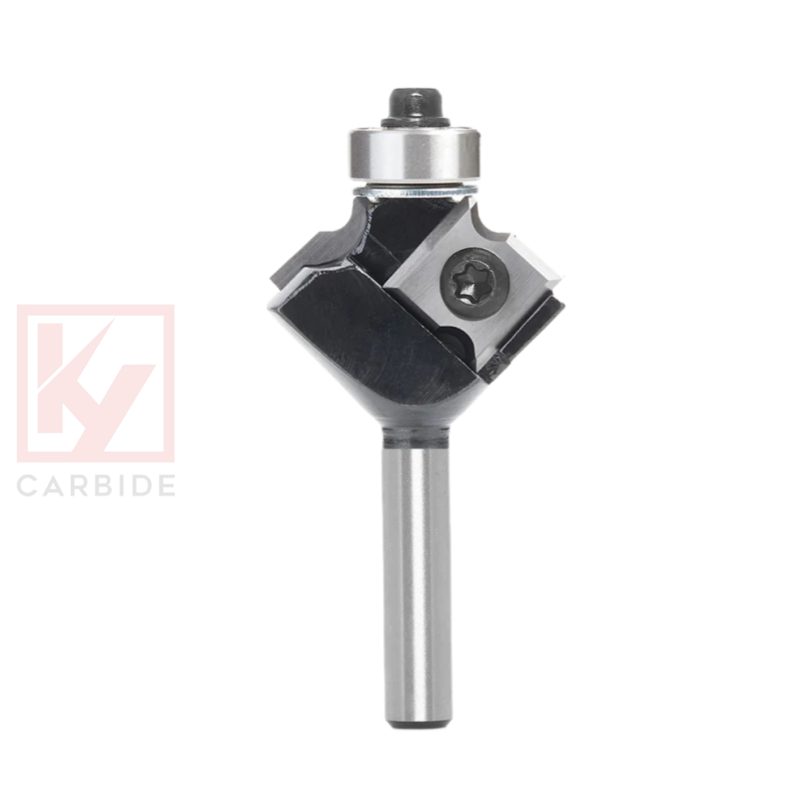 90 Degree Roundover Bit with Insert Knives