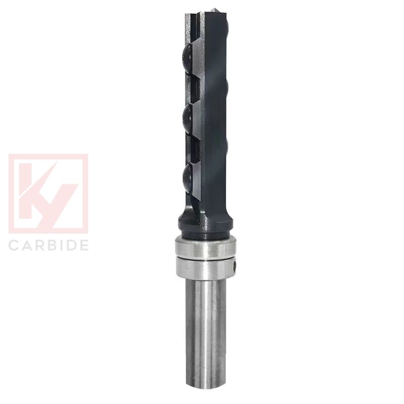Top Bearing Straight Pattern Router Bit with Indexable Insert
