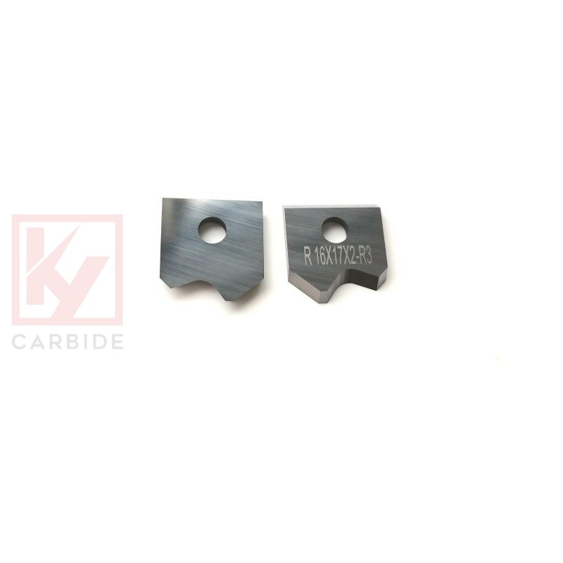 16x17x2mm L/R Carbide Profile Knife For Edge Banding Machine