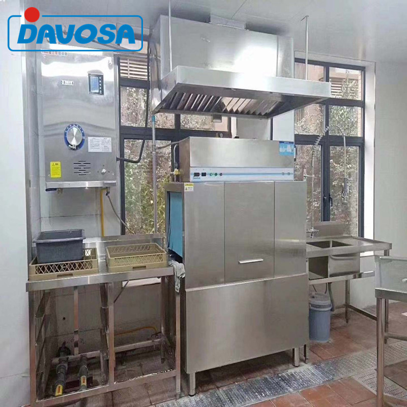 High End Commercial Tunnel Pass Through Type Spray Dishwasher Automatic ...