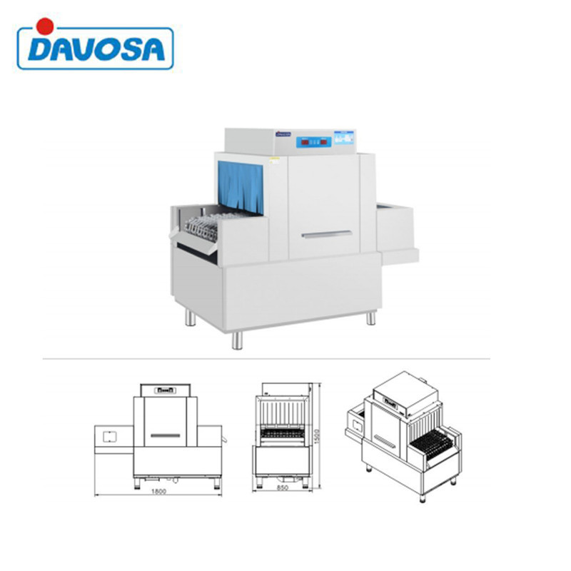 Commercial Crate Washing Machine Large Energy-saving Slotted Dishwashers