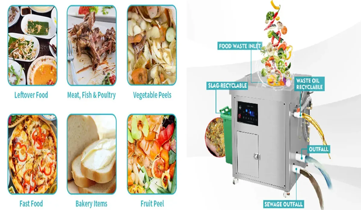 Commercial Food Waste Disposal Food Decomposer Machine