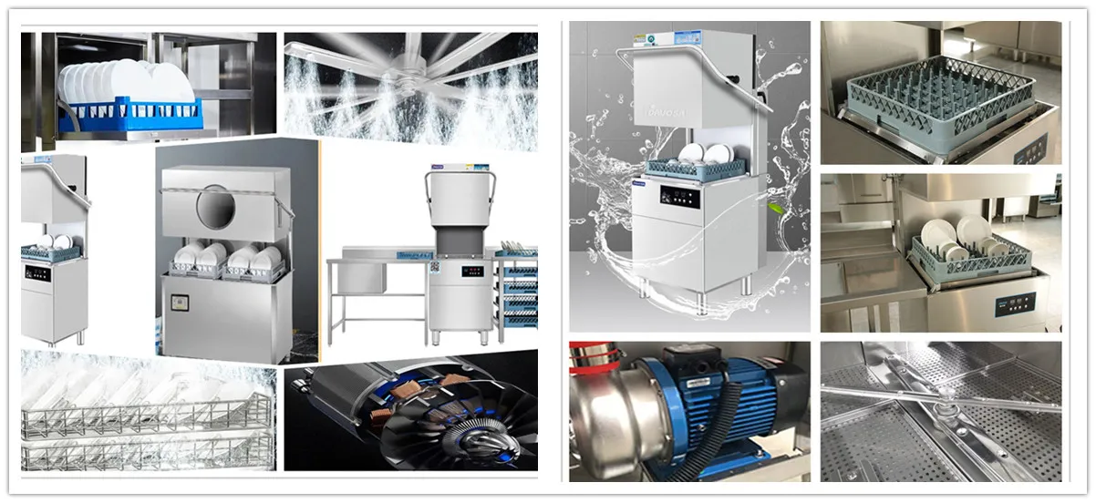 Commercial Hood Type Dishwasher Industrial Dishwashing Machine