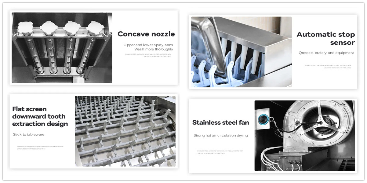 Conveyor Type Dishwasher Commercial Kitchen Dishwashing Equipment