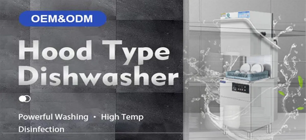 Commercial Hood Type Dishwasher Industrial Dishwashing Machine