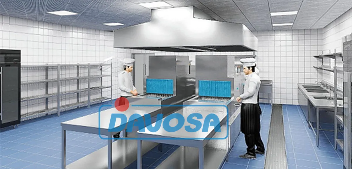 Industrial Rack conveyor Dishwasher for Restaurant Kitchen