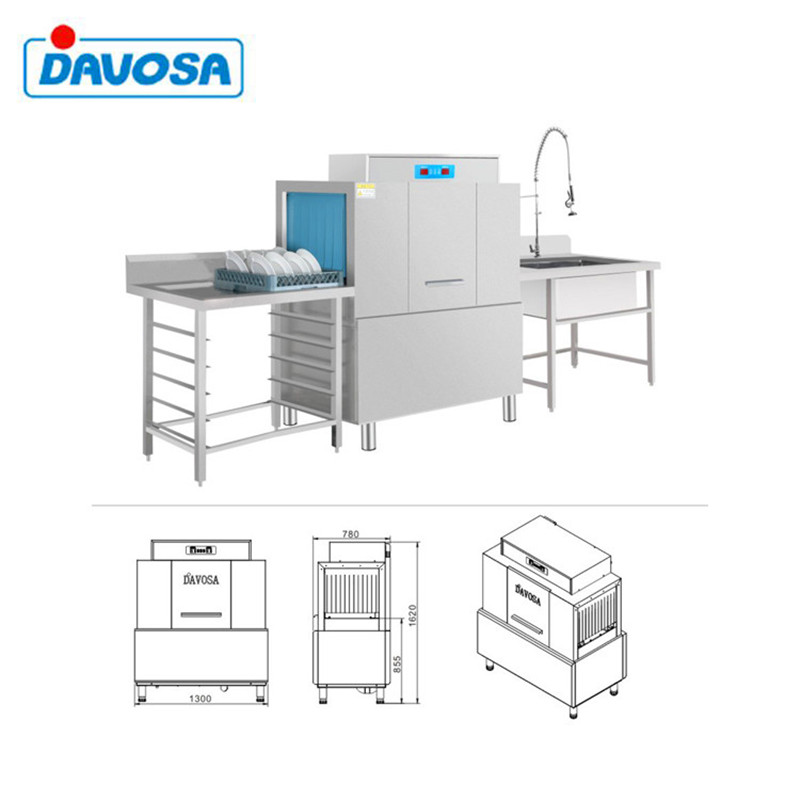 High Efficiency Automatic Dishwasher Machine for Restaurant