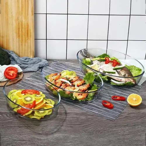 Oval Glass Baking Plate 3sizes