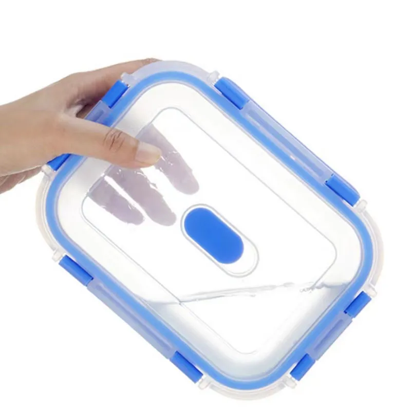 glass food storage container with vented lid