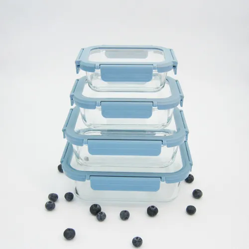 Heat-resistant Glass Container with glass lid