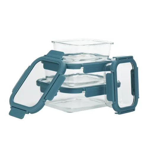 glass food storage containers with glass lids