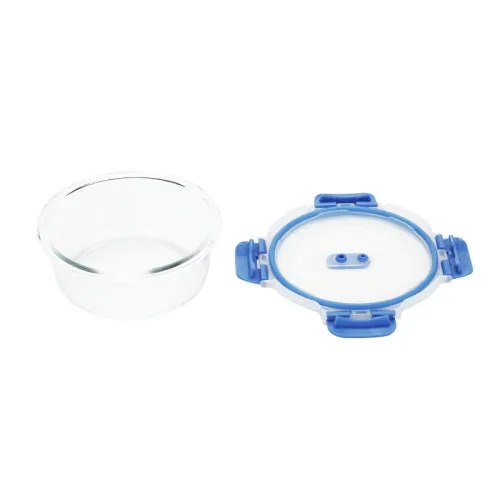 glass food storage container with vented lid