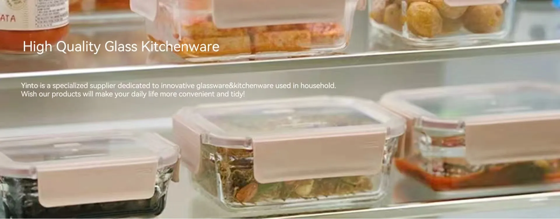 Food-grade Heat Resistant Glass Food Storage container with Locking Lid ...