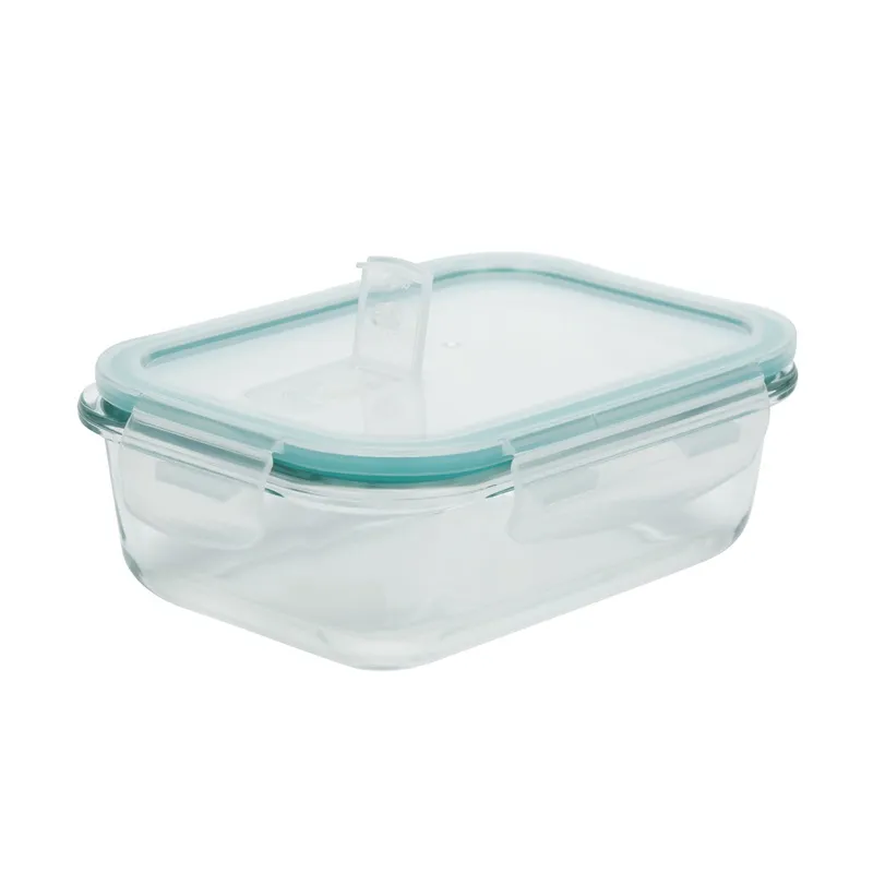 Glass Container with Vented Plastic Lid