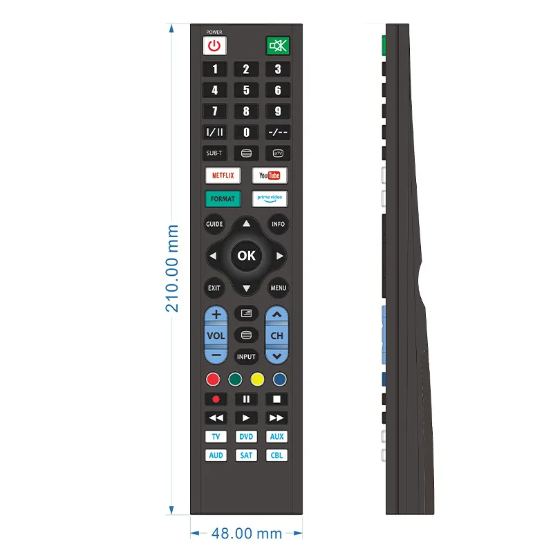 6 in 1 Universal Remote Control , RC-53A