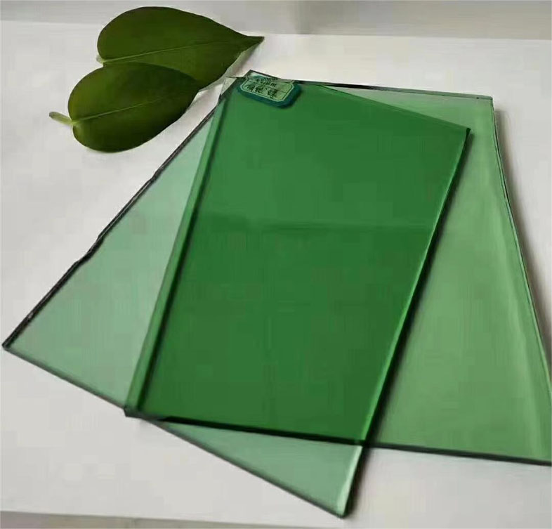 natural green tinted glass
