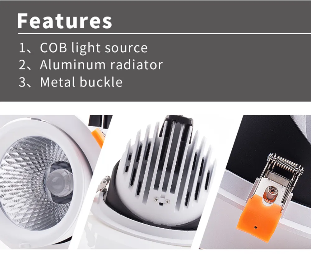 LED Shop 50W Gimbal Downlight